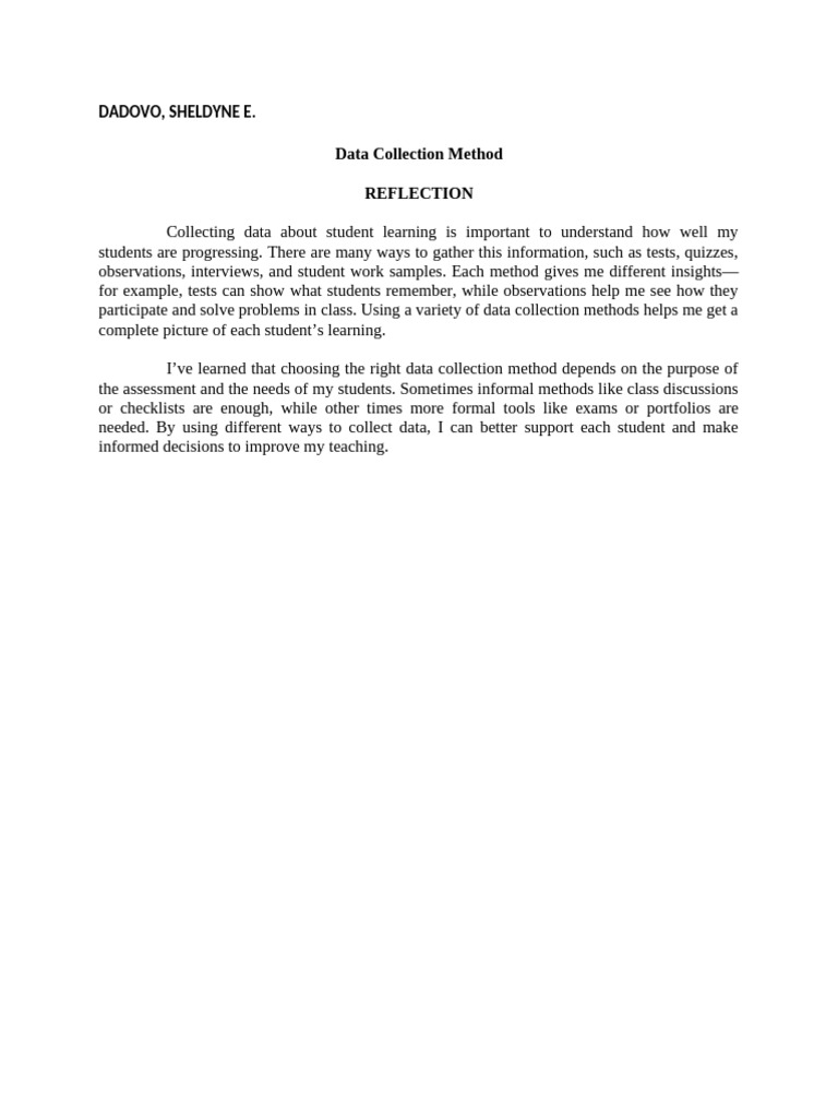 Data Collection Method | PDF