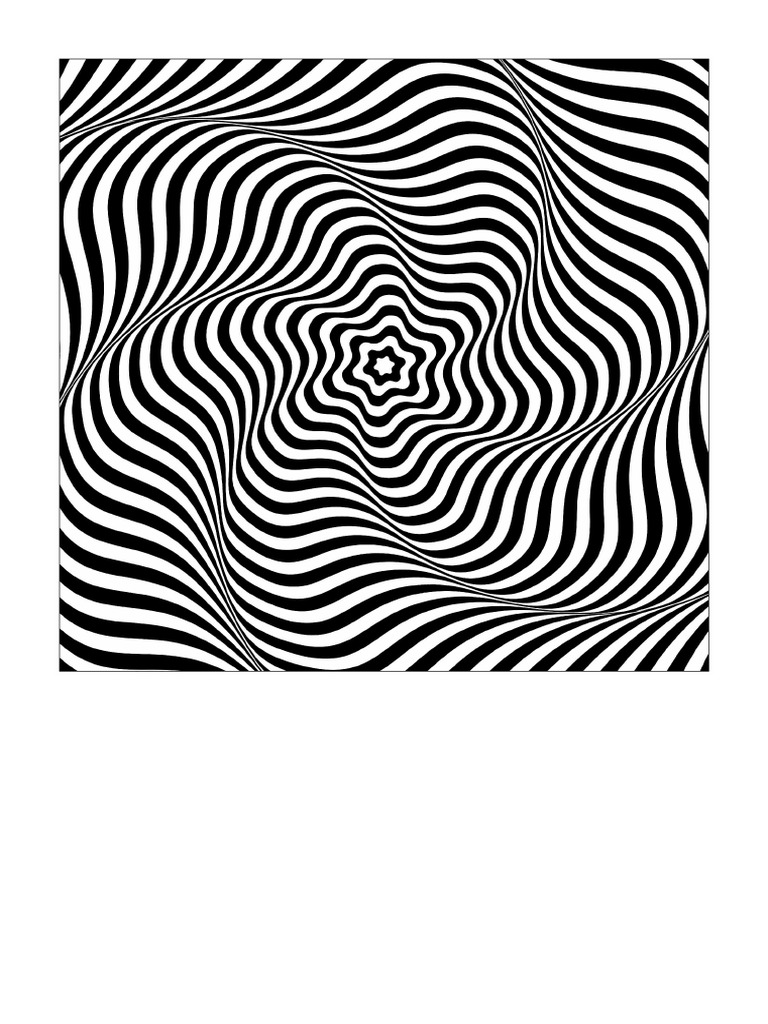 Coloring Op Art Wavy Rotary Movement | PDF