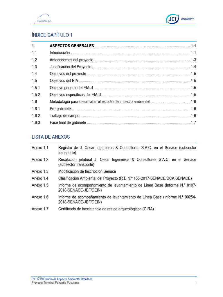 Cap. 1. Aspectos Generales Jra Cg Rev Jra | PDF | Evaluación de impacto ambiental | Entorno natural