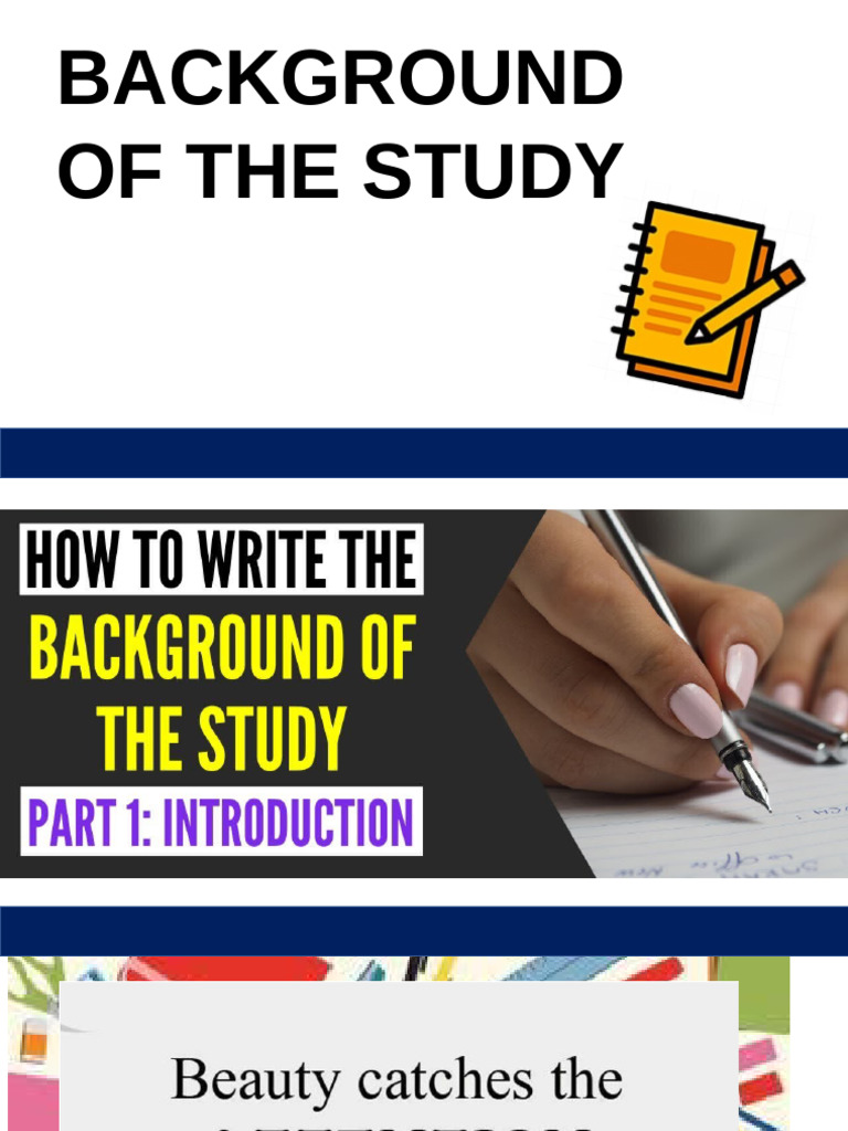 Background of The Study-For-students | PDF | Methodology | Quantitative ...