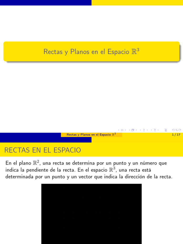 Rectas y Planos en R3: Guía Completa | PDF | Línea (geometría) | Ecuaciones