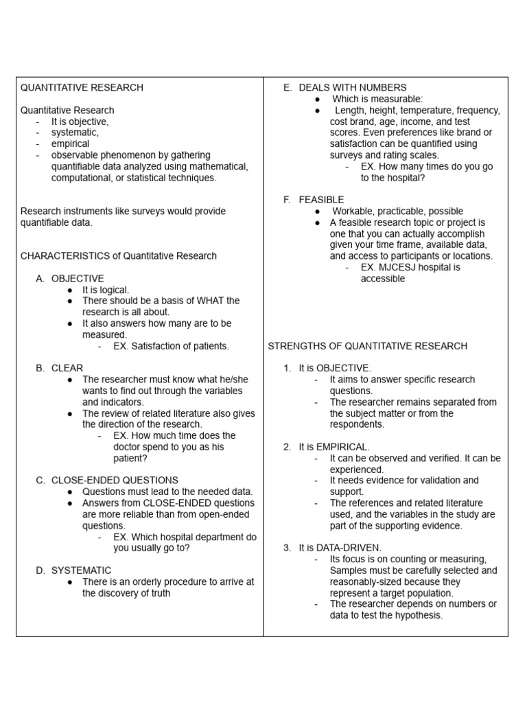 Rdl 2 Reviewer - Google Docs | PDF | Statistics | Quantitative Research
