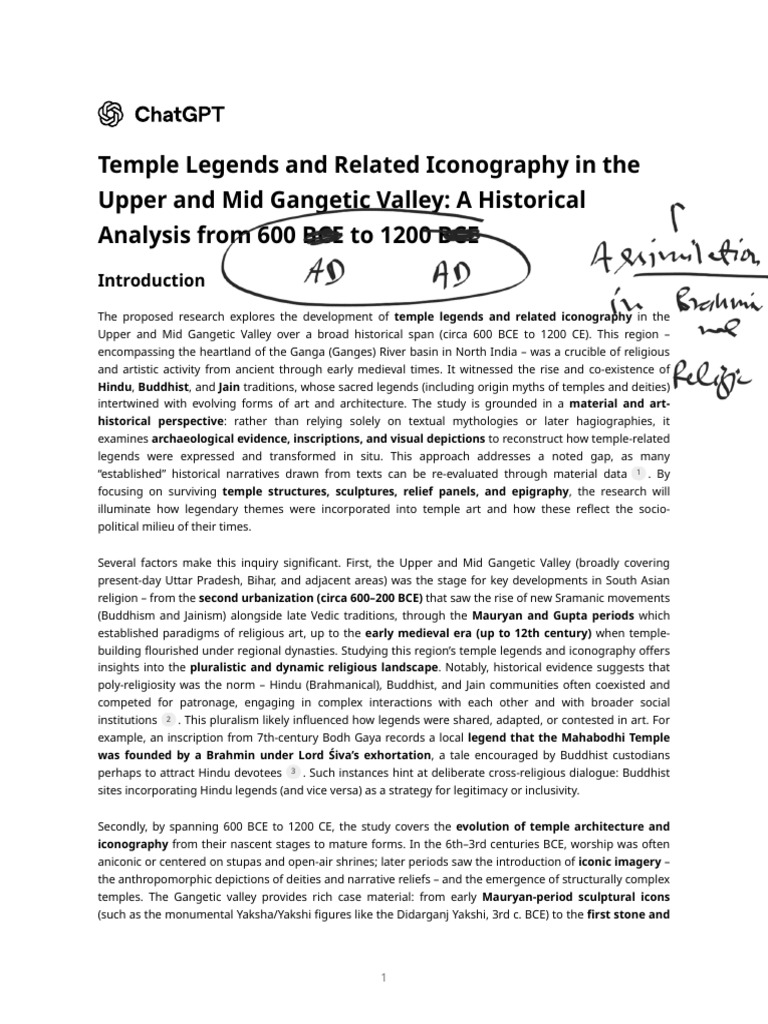 Temple Legends and Related Iconography in The Upper and Mid Gangetic ...