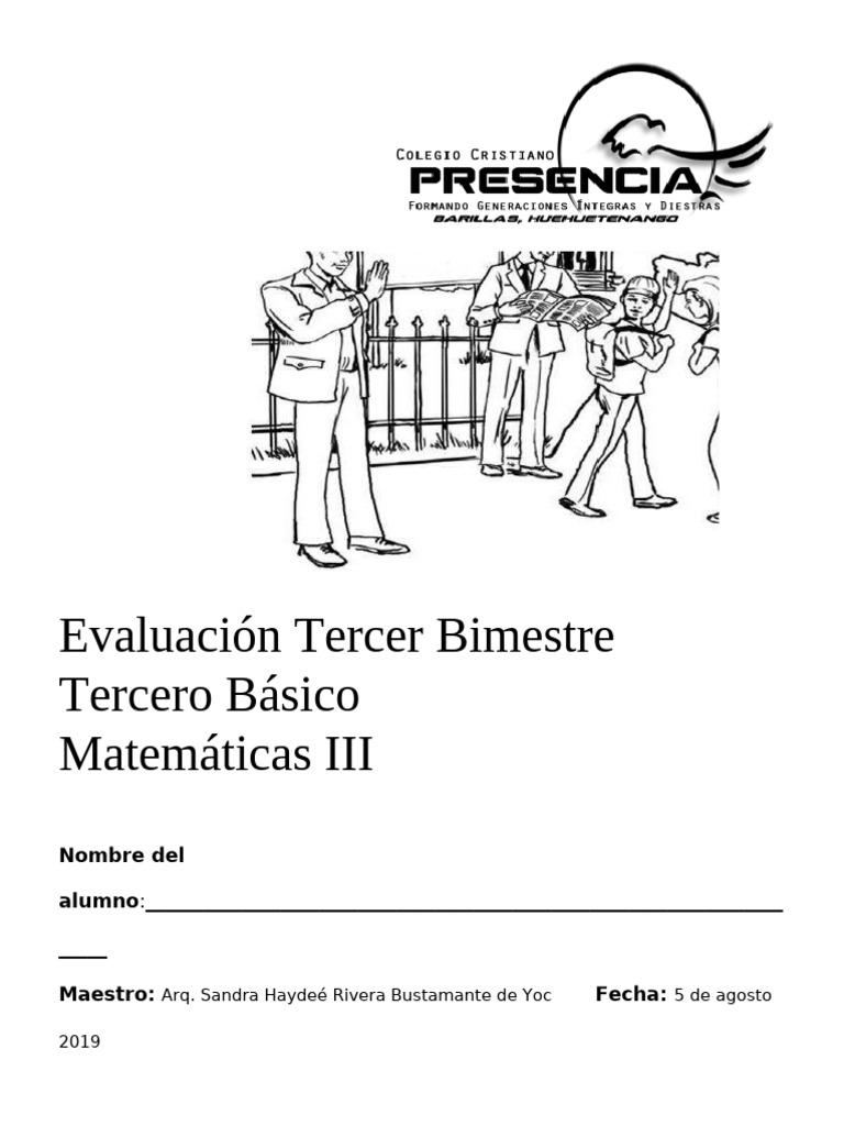 TERCER BIMESTRE Matemáticas Tercero Básico | PDF | Logaritmo | Objetos ...