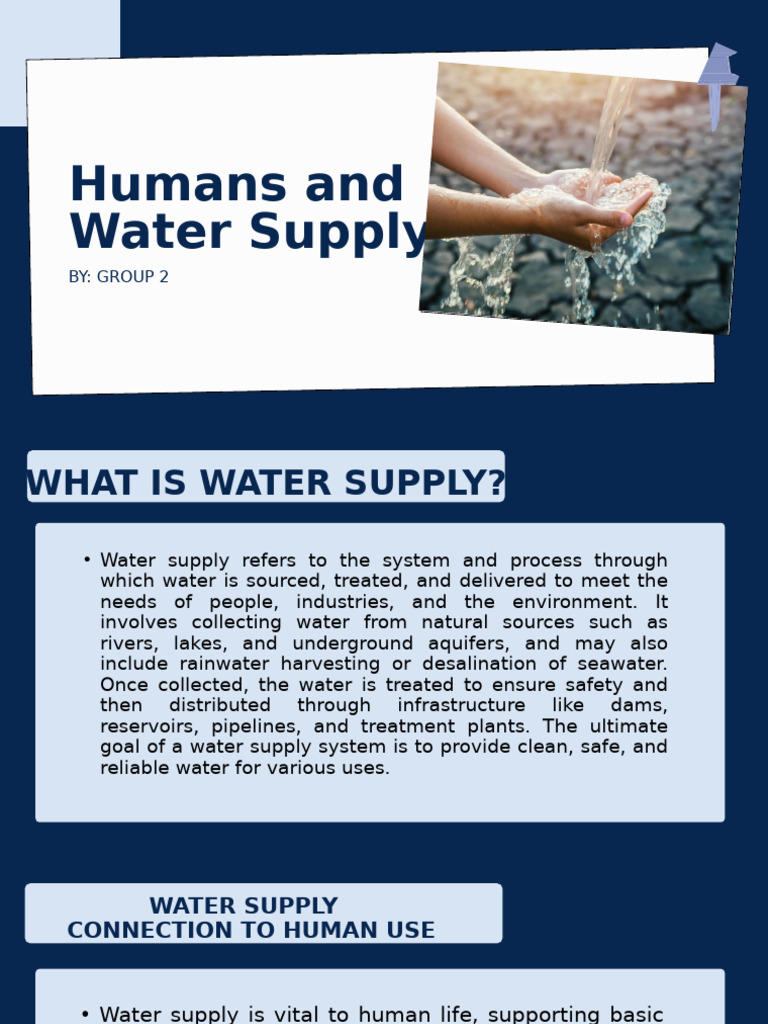 Presentation Human and Water Supply 1 | PDF | Water | Irrigation