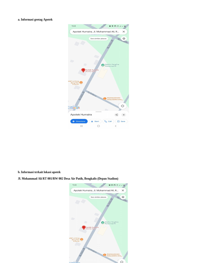 Lokasi Apotek Humaira | PDF