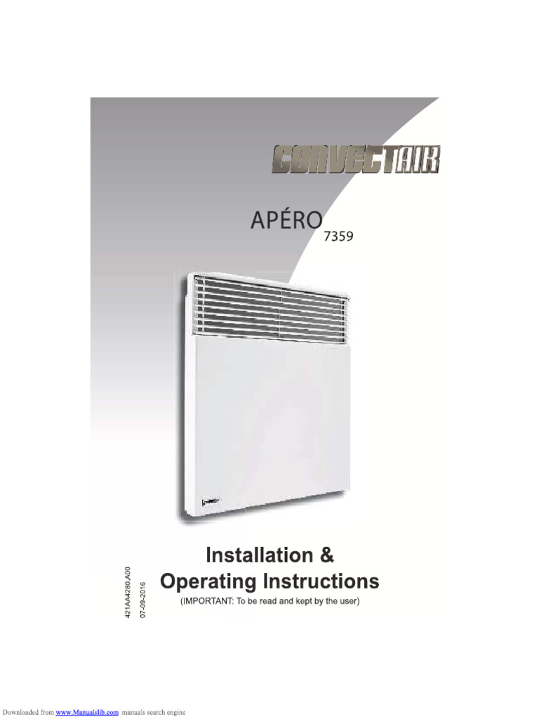 2023 11 06 Convectair Heater Manual | PDF