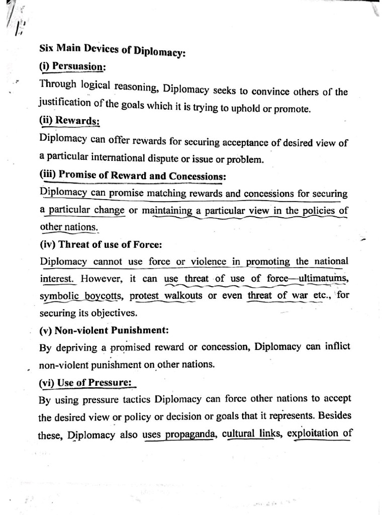 Devices of Diplomacy | PDF