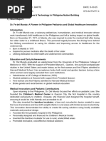 DR Fe Del Mundo The Pioneer Who Transformed Pediat | PDF | Health Care ...