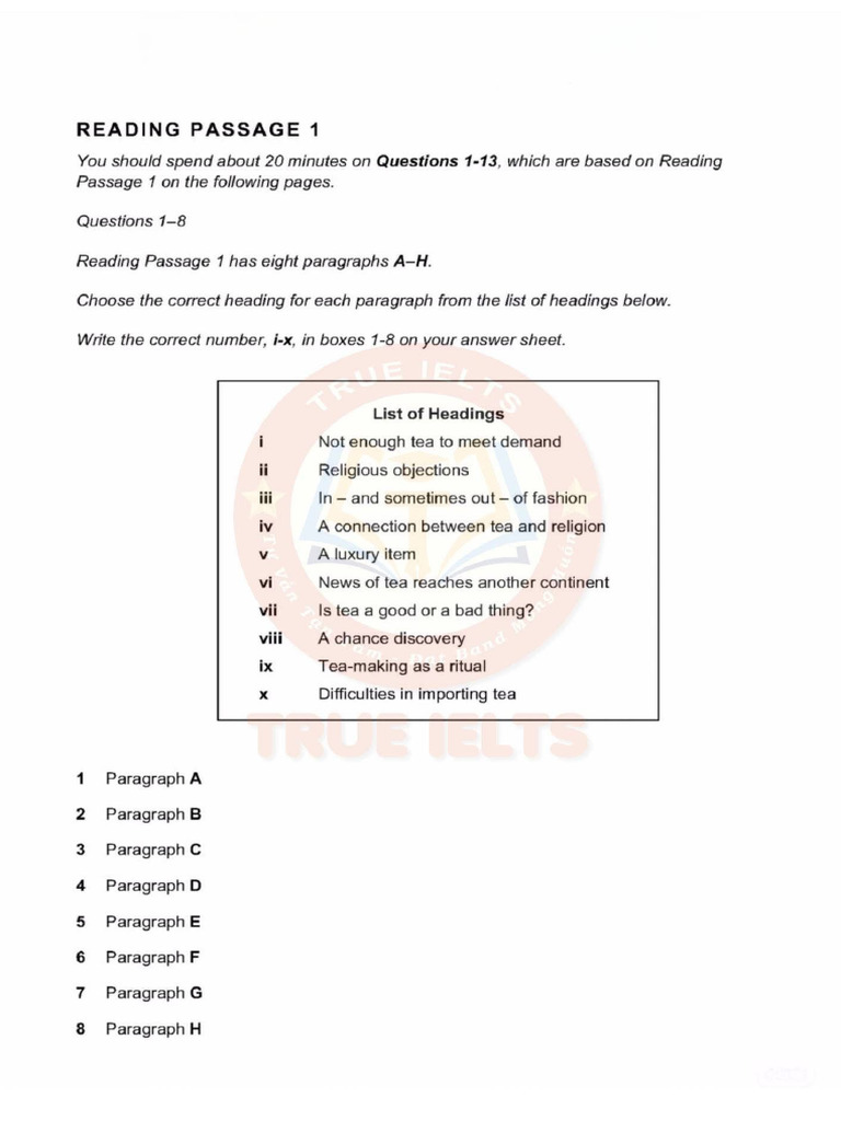 IELTS Reading | PDF