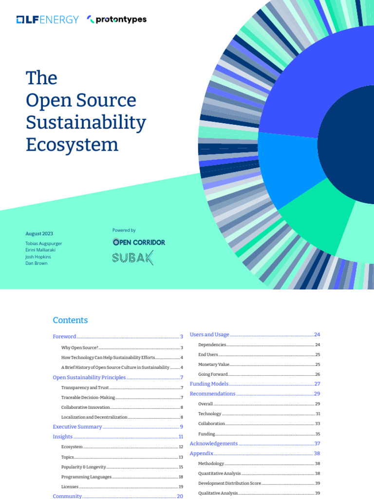 The Open Source Sustainability Ecosystem: August 2023 | PDF ...