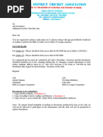 Cricket Player Registration Form | PDF | Government