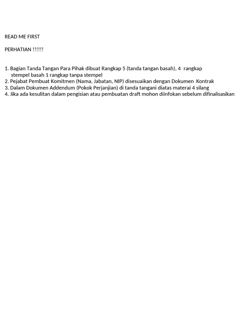 Format Administrasi Proyek | PDF