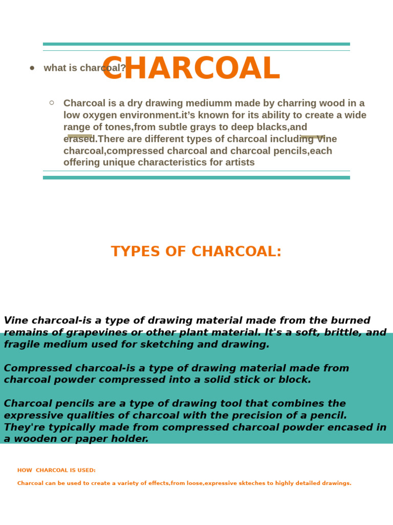 Types and Uses of Charcoal in Art | PDF