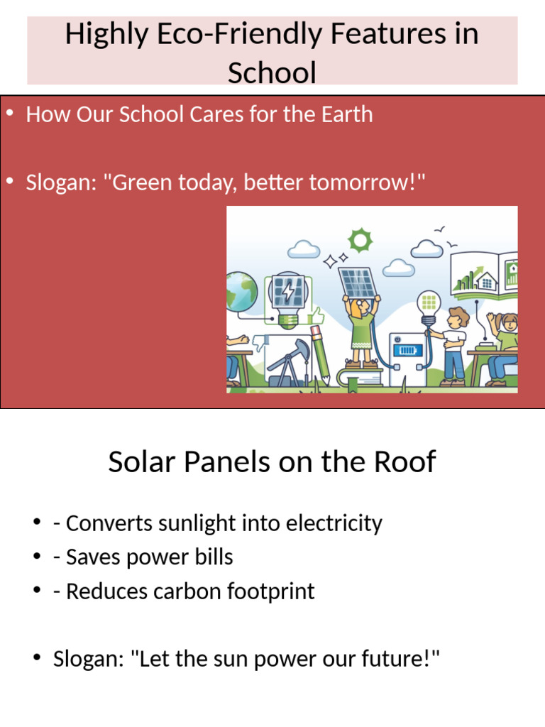 Eco Friendly School Project | PDF