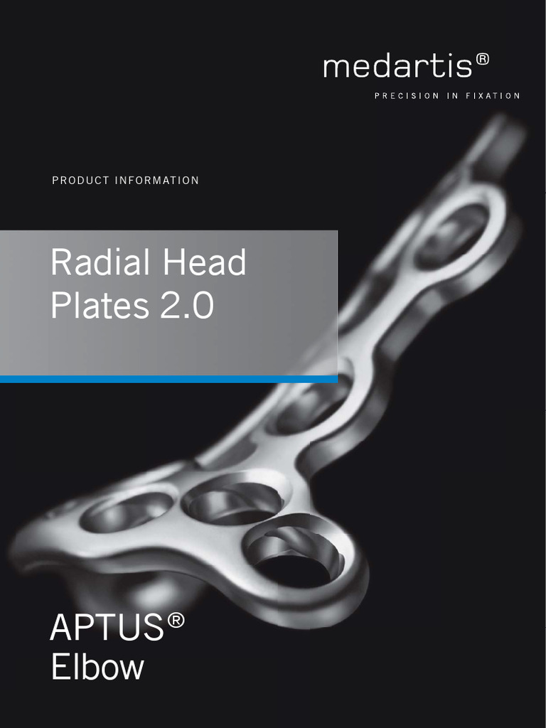 Medartis Radial Head Plates Overview | PDF | Screw | Drill