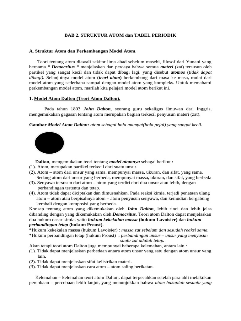 Struktur Atom dan Penemuan Partikel Subatom | PDF