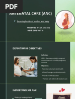 Antenatal Care Card | PDF | Gynaecology | Sexual Reproduction