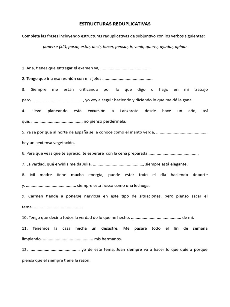 Reduplicativas | PDF