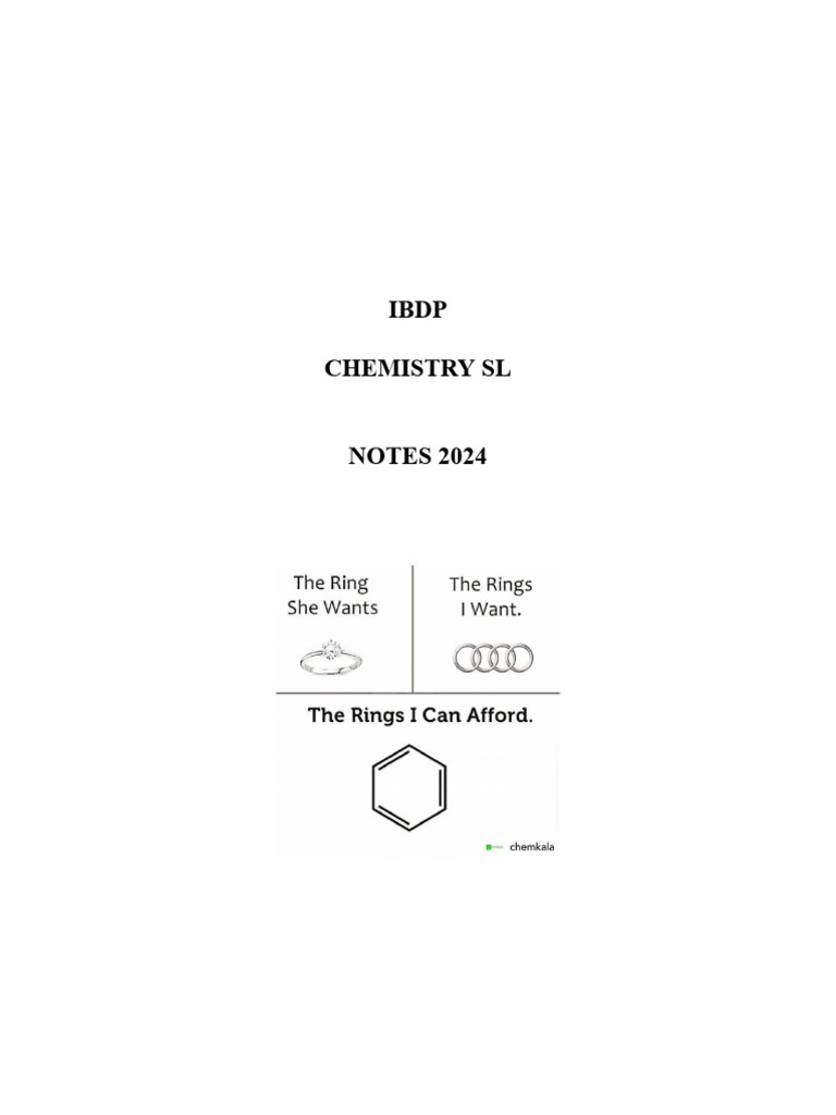 IB Chemistry SL Notes 2024 | PDF | Ion | Ultraviolet