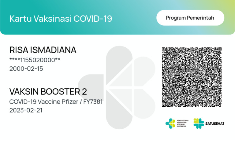 Sertifikat Vaksin Dosis 4 Risa 51 | PDF