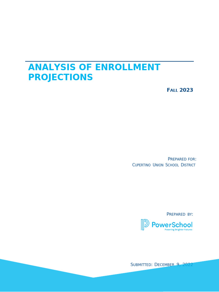 Analysis of Enrollment Projections | PDF | Analytics | Prediction