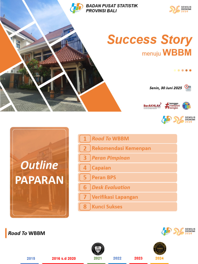 2025.06.30 (Provinsi Bali) Success Story Menuju WBBM | PDF