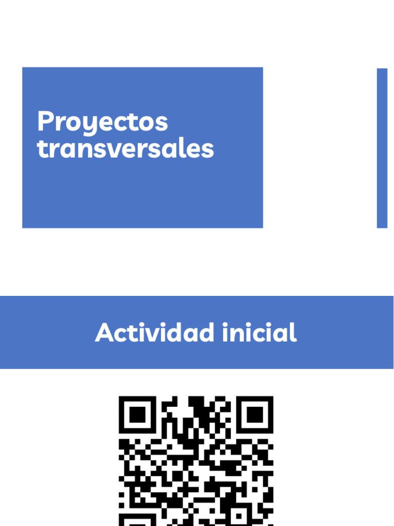 Proyectos Pedagógicos Transversales en Educación | PDF | Plan de ...