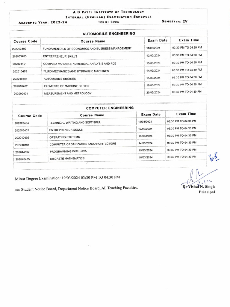Sem_4_Mid Sem Exam_2023-24 | PDF | Computer Programming | Engineering