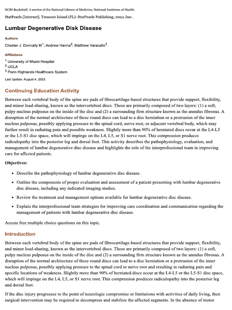 Donnally III, C. J., Hanna, A., & Varacallo, M. (2023) | PDF