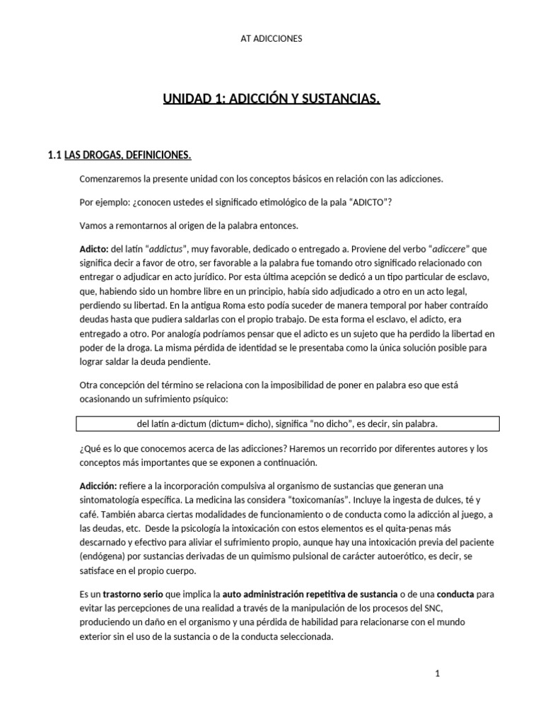 AT ADICCIONES | PDF | La dependencia de sustancias | Despachador de drogas