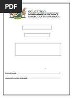 Grade 7 EMS Term 1 Case Study 2025 | PDF | Money | Banknote