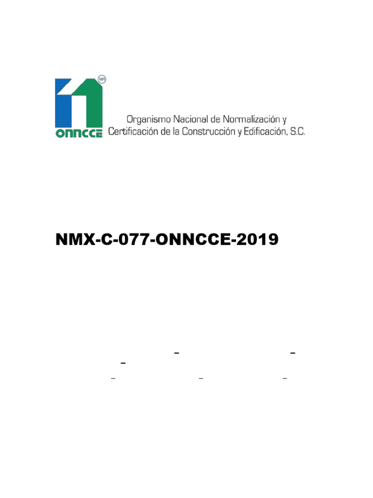 NMX-C-077-ONNCCE-2019 Análisis granulometrico | PDF