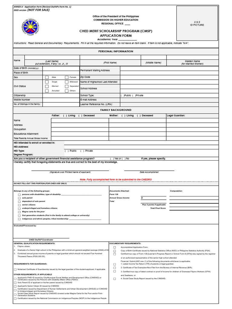 Annex A CMSP Application Form | PDF | Justice | Crime & Violence