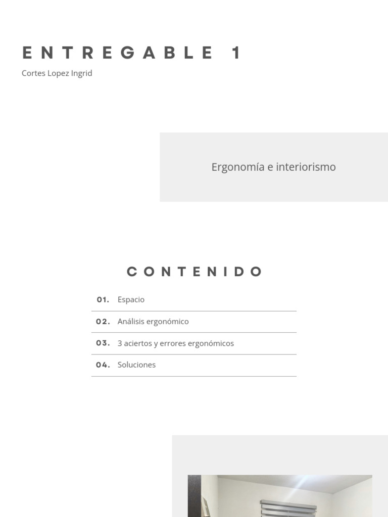 Cortes Lopez Ingrid - Entregable 1 | PDF | Mueble