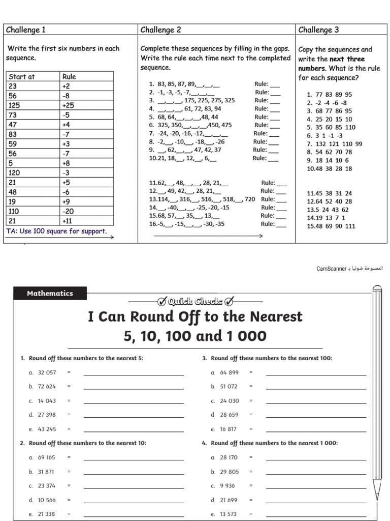 Rounding Numbers: Quick Check Guide | PDF