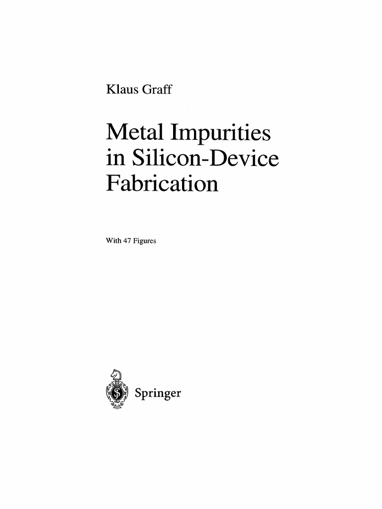 Metal Impurities in Silicon Incompleto | PDF