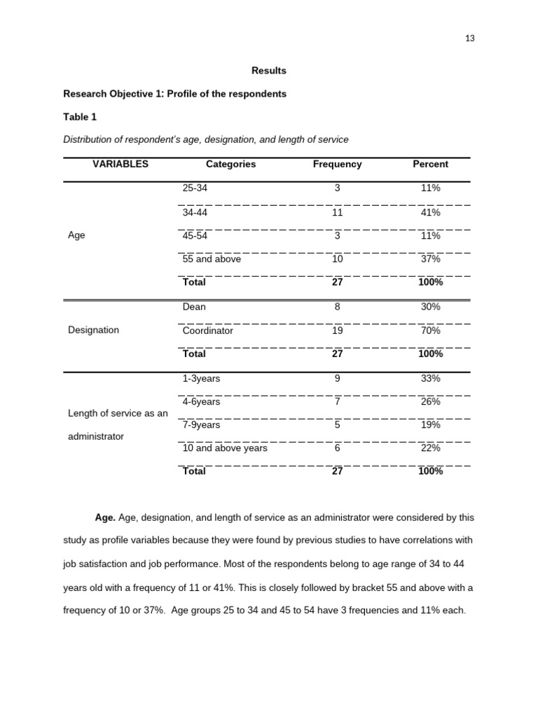 Results and Discussion Sections | PDF
