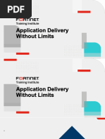FortiADC Application Delivery Overview | PDF | Computer Security | Security