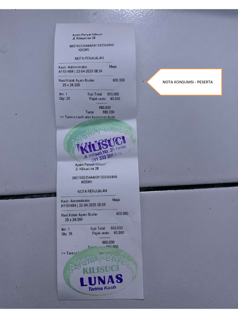 Nota Lap Keu Study Club Notifikasi Pasangan Kediri | PDF