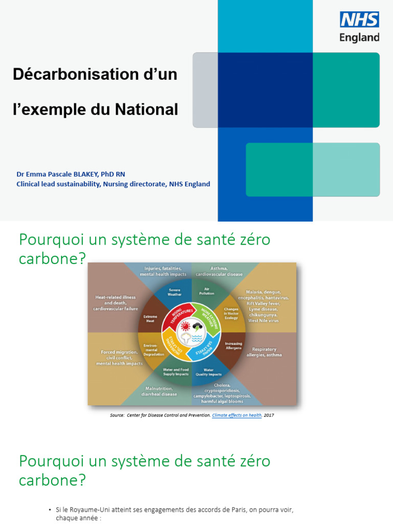 Decarbonisation D Un Systeme de Sante Exemple Nhs Emma Blakey | PDF ...