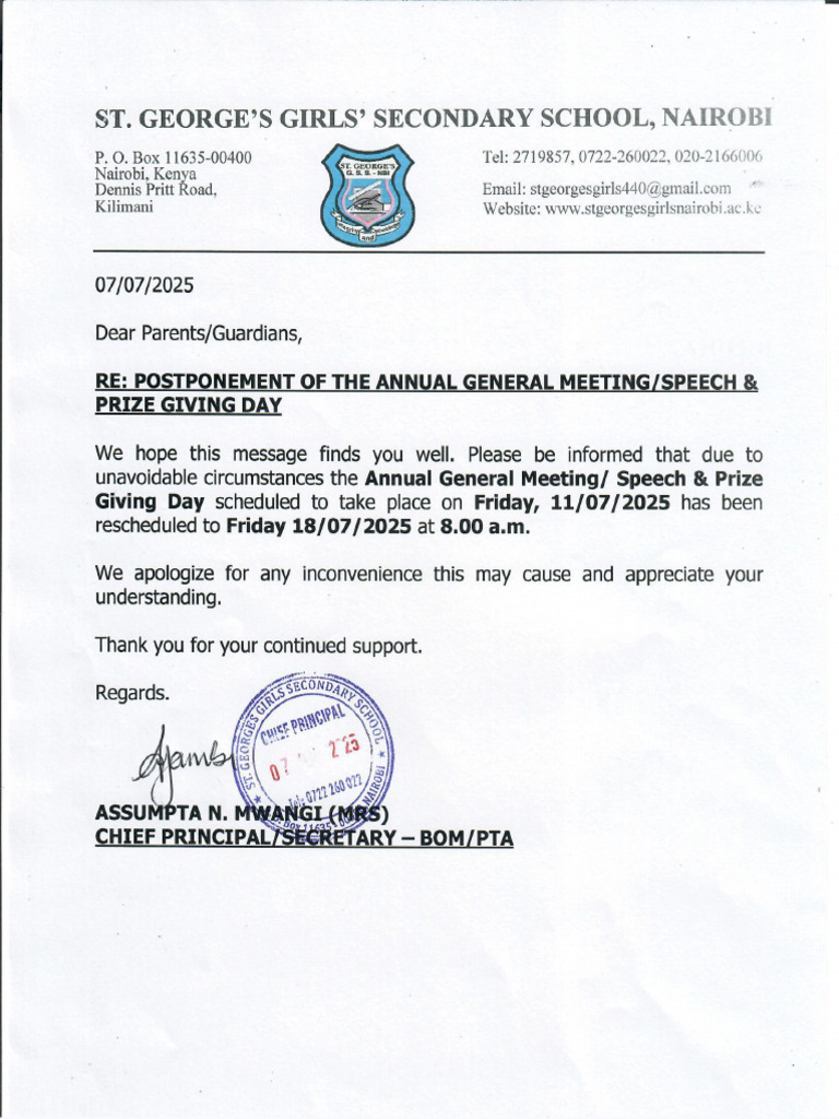 Agm & Speech & Prize Giving Day | PDF