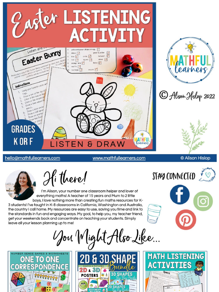 EasterMathListeningActivityPositionalLanguageFollowingDirections 1 ...