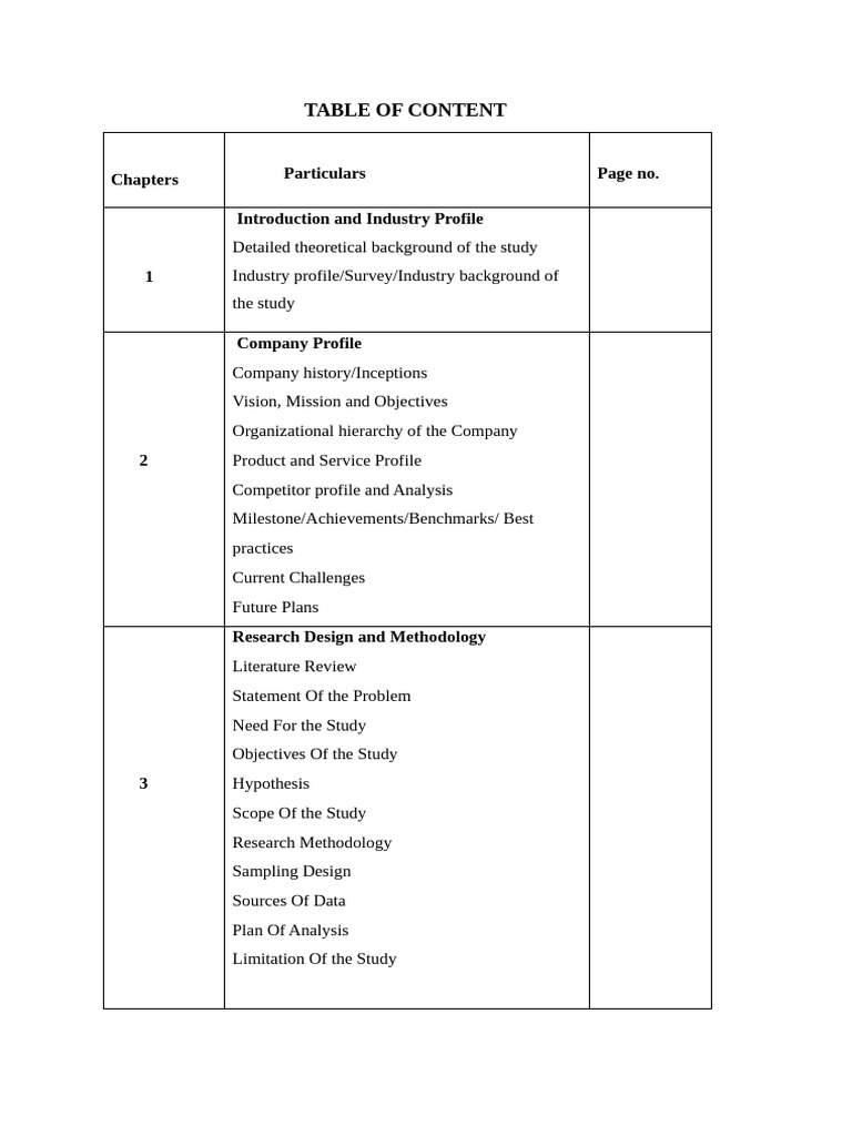 Table of Content-1 | PDF