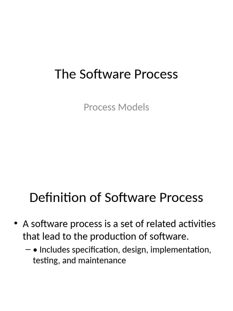 Software Process Models | PDF