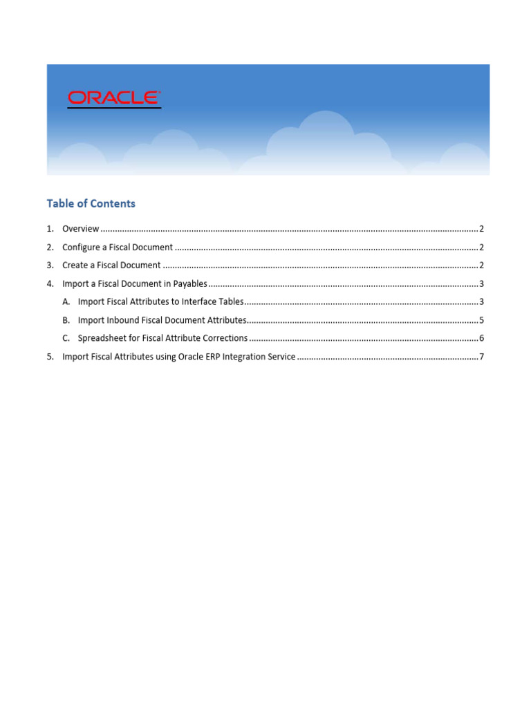 Entering Fiscal Documentsin Payables | PDF | Accounts Payable | Oracle Corporation