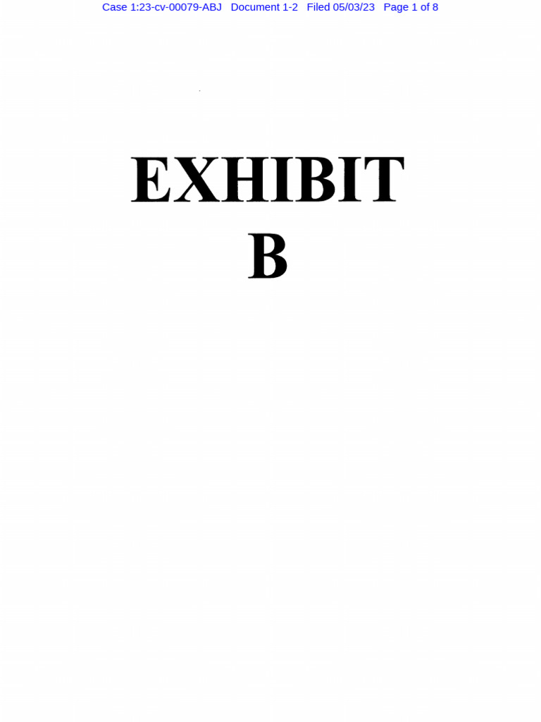 Exhibit B Case 1:23-cv-00079-ABJ | PDF