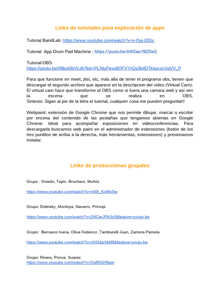 2021 CLASE TICS. Enlaces Producciones 2020 | PDF