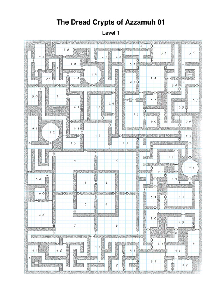 The Dread Crypts of Azzamuh 01 | PDF | Door