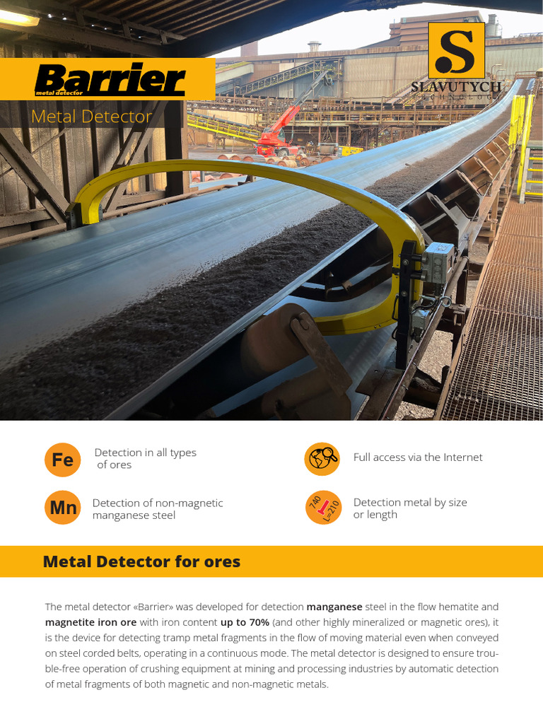 Advanced Barrier Metal Detector for Ores | PDF | Metal Detector | Manganese